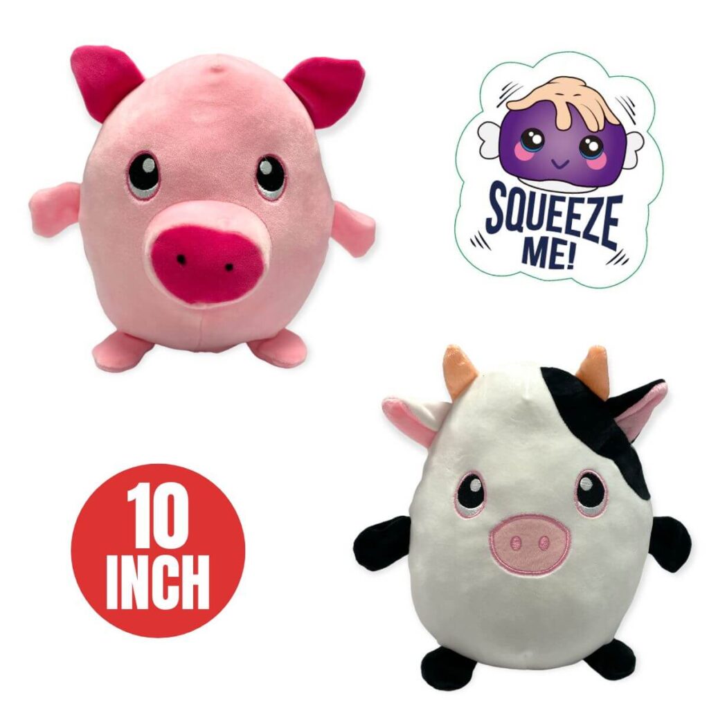 10'' ROUND PIG & COW (CTN QTY 60) - Huggables Ltd | Importers ...