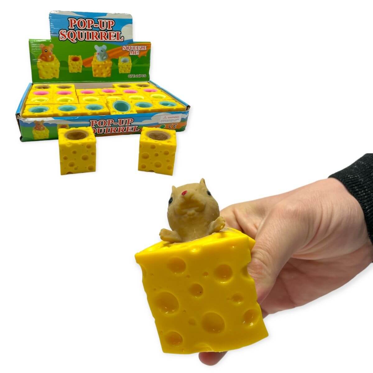 POP UP MOUSE IN CHEESE CDU X 24 (CTN QTY 72) - Huggables Ltd ...