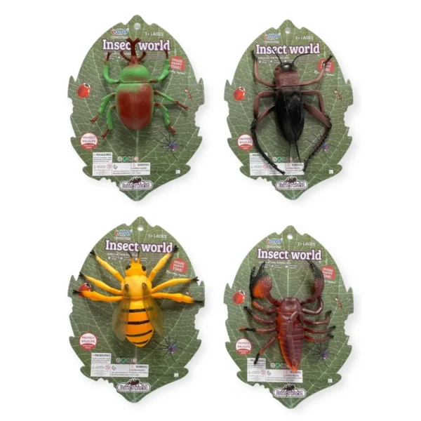 10" INSECTS ON CARD 4 ASSORTED (CTN QTY 48) - Huggables Ltd | Importers ...
