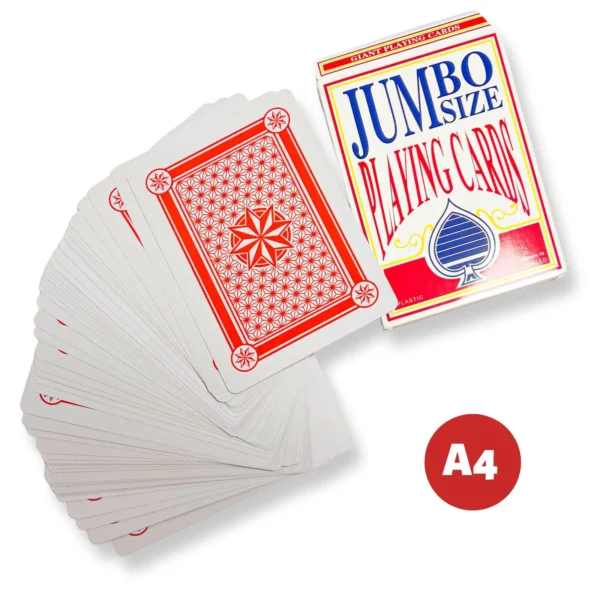 A4 JUMBO PLAYING CARDS (CTN QTY 12) - Huggables Ltd | Importers ...